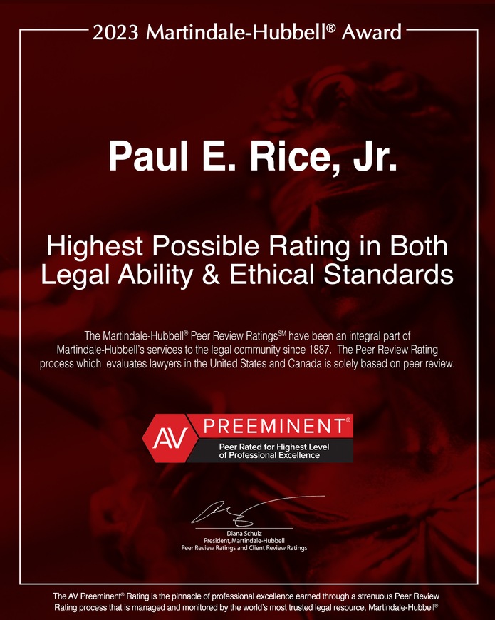 Paul E. Rice, Jr. - Rice Law Firm